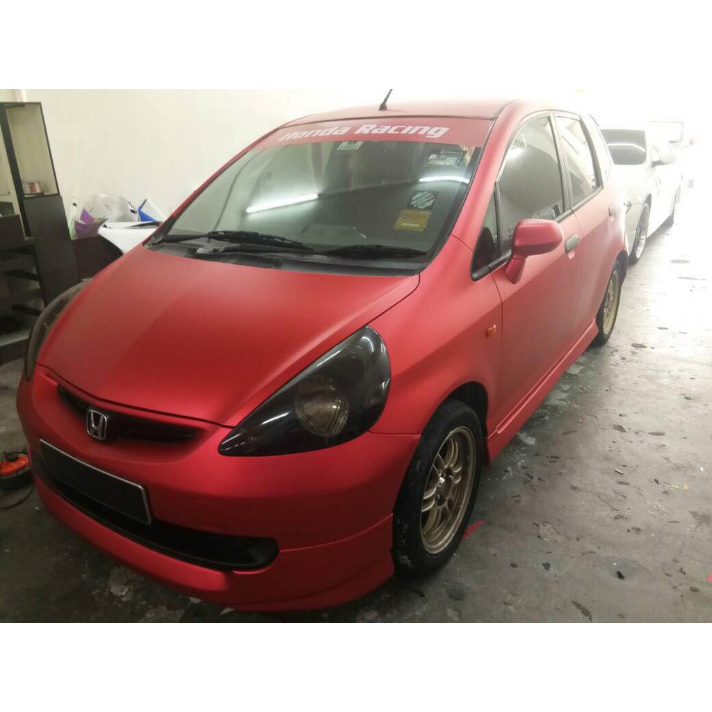 SATIN MATT CHROME RED CAR WRAP VINYL STICKER 1 ROLL 1 CAR | Shopee Malaysia