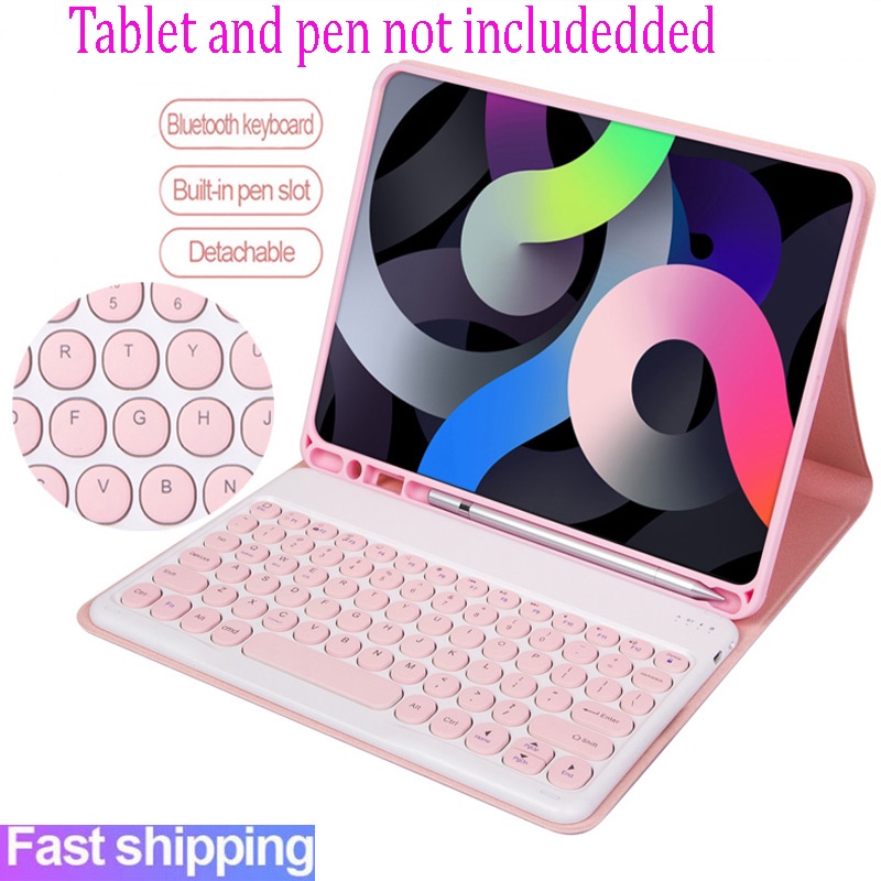 For iPad case with Keyboard For iPad 5th 6th 7th Gen 8th 9th 10th ...