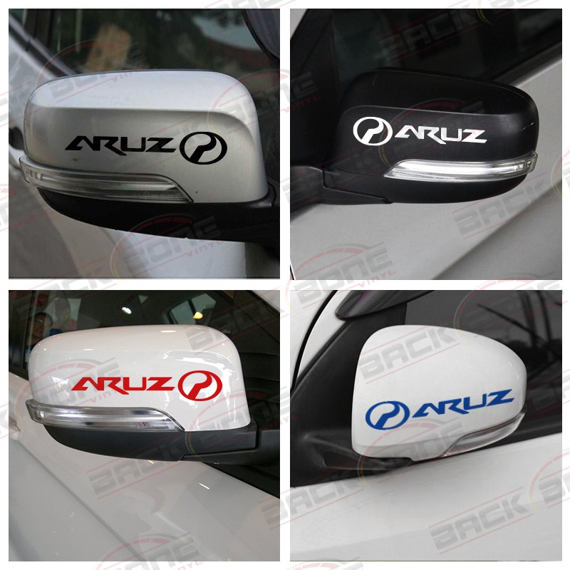 [READY STOCK] 2PCS Perodua ARUZ Side Mirror Sticker Car Logo Sticker ...
