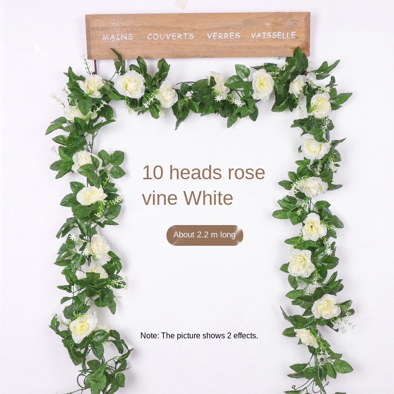 2.3 M Roses vines Artificial flowers silk roses fake vines garlands for ...