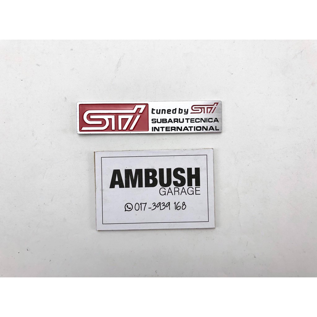 Subaru Tuned by STI Logo Emblem Badge Universal WRX | Shopee Malaysia