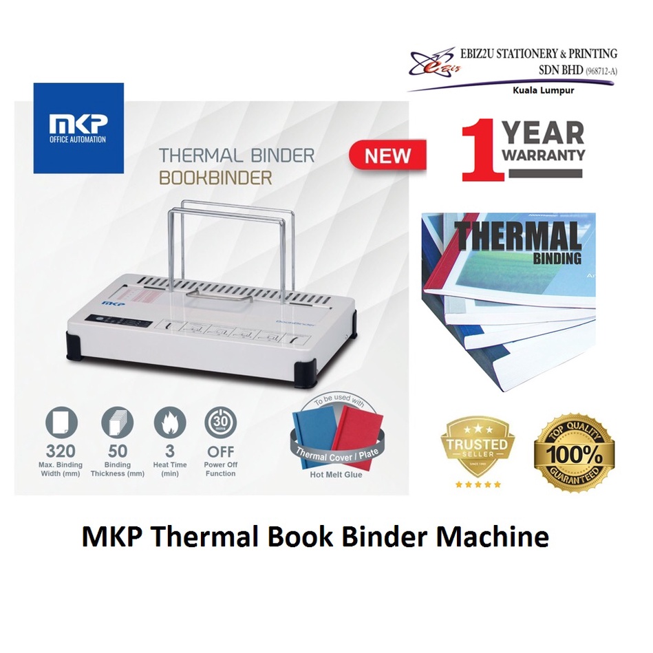 MKP Thermal Book Binder Machine (Grey) (Thermal Binding, thermal bind ...