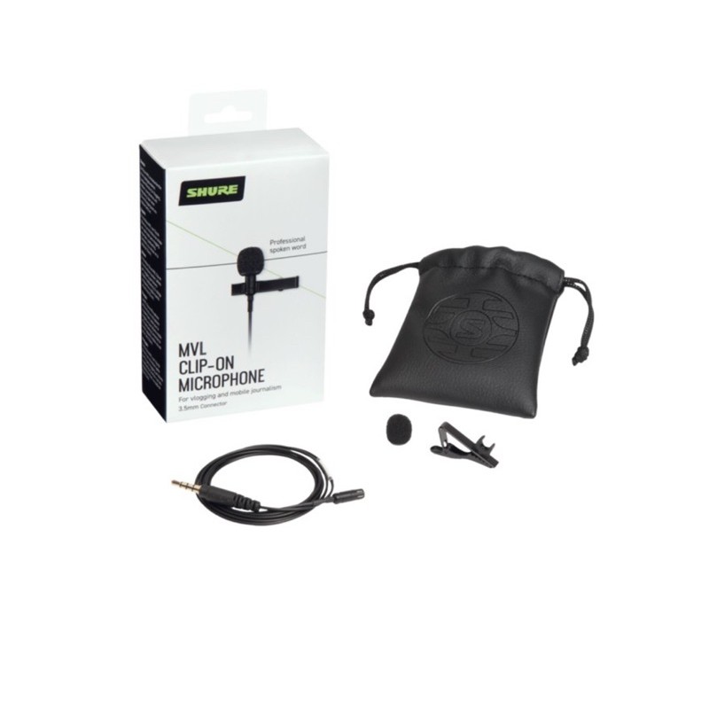 SHURE MVL Lavalier Microphone For Interviews,Videography,and More With ...