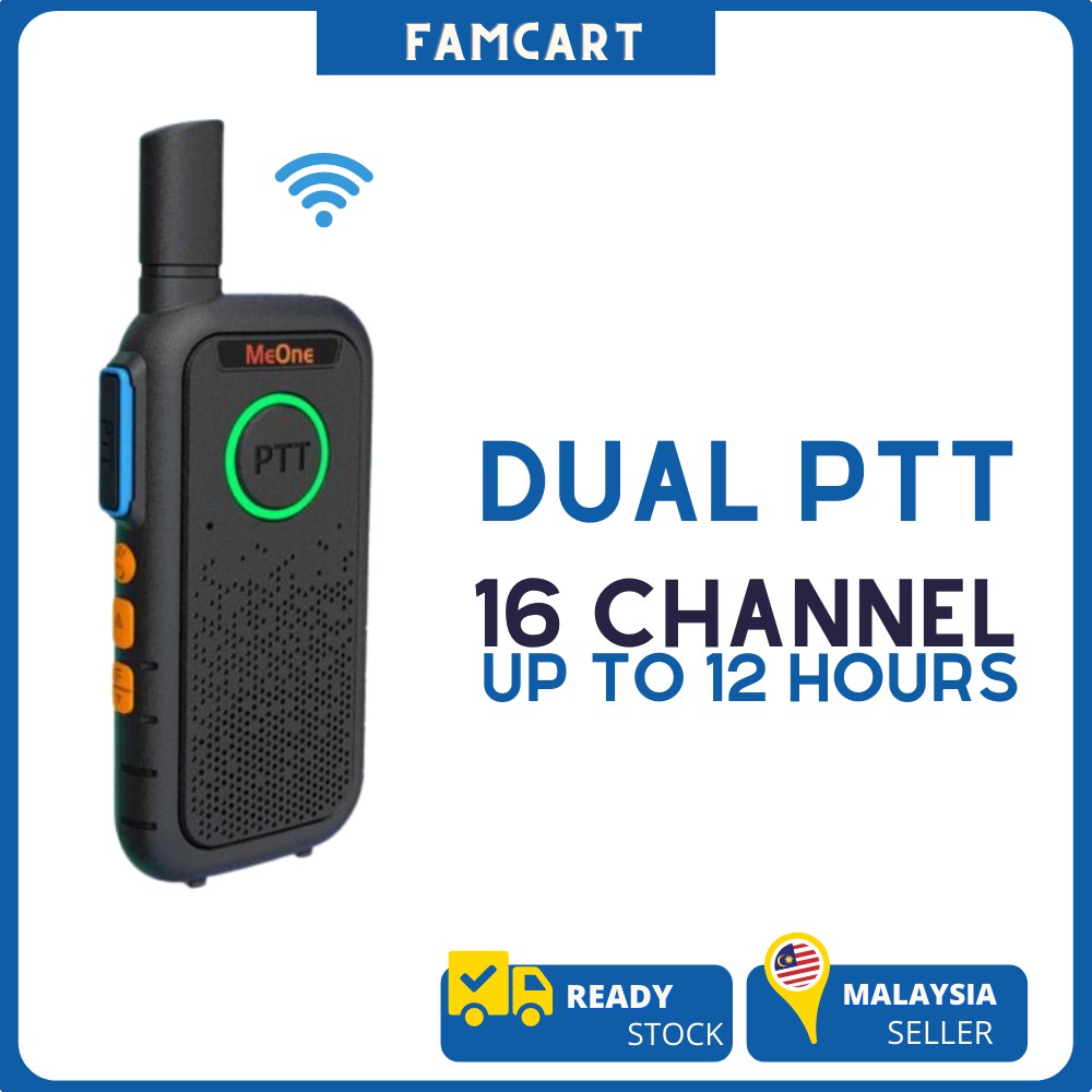 🔥READY STOCK🔥 PROOCAM MEONE Rechargeable 2 Way Walkie Talkies USB Mini ...