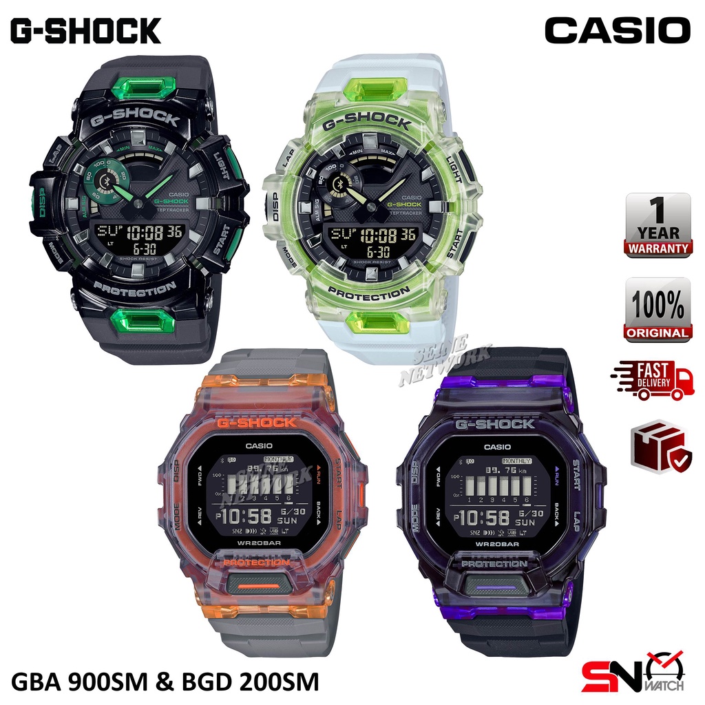 Casio G-Shock Men Watch G-Squad Bluetooth Series Sport Resin Band Watch ...