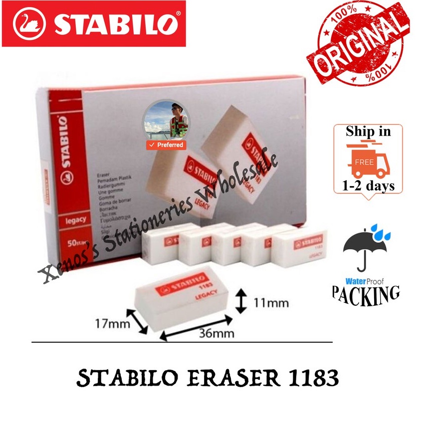 STABILO 1183 / 1183C LEGACY ERASER / RUBBER / PEMADAM OFFICE / SCHOOL ...
