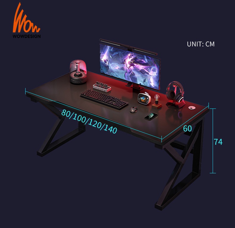 Meja Gaming Meja Komputer High Quality Gaming Table 80/100/120/140 ...