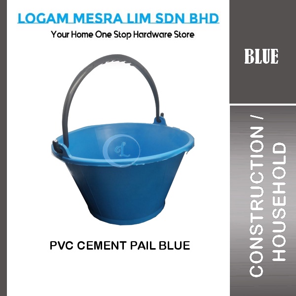 [READY STOCK] HEAVY DUTY CEMENT PAIL BUCKET (BLUE) | Shopee Malaysia