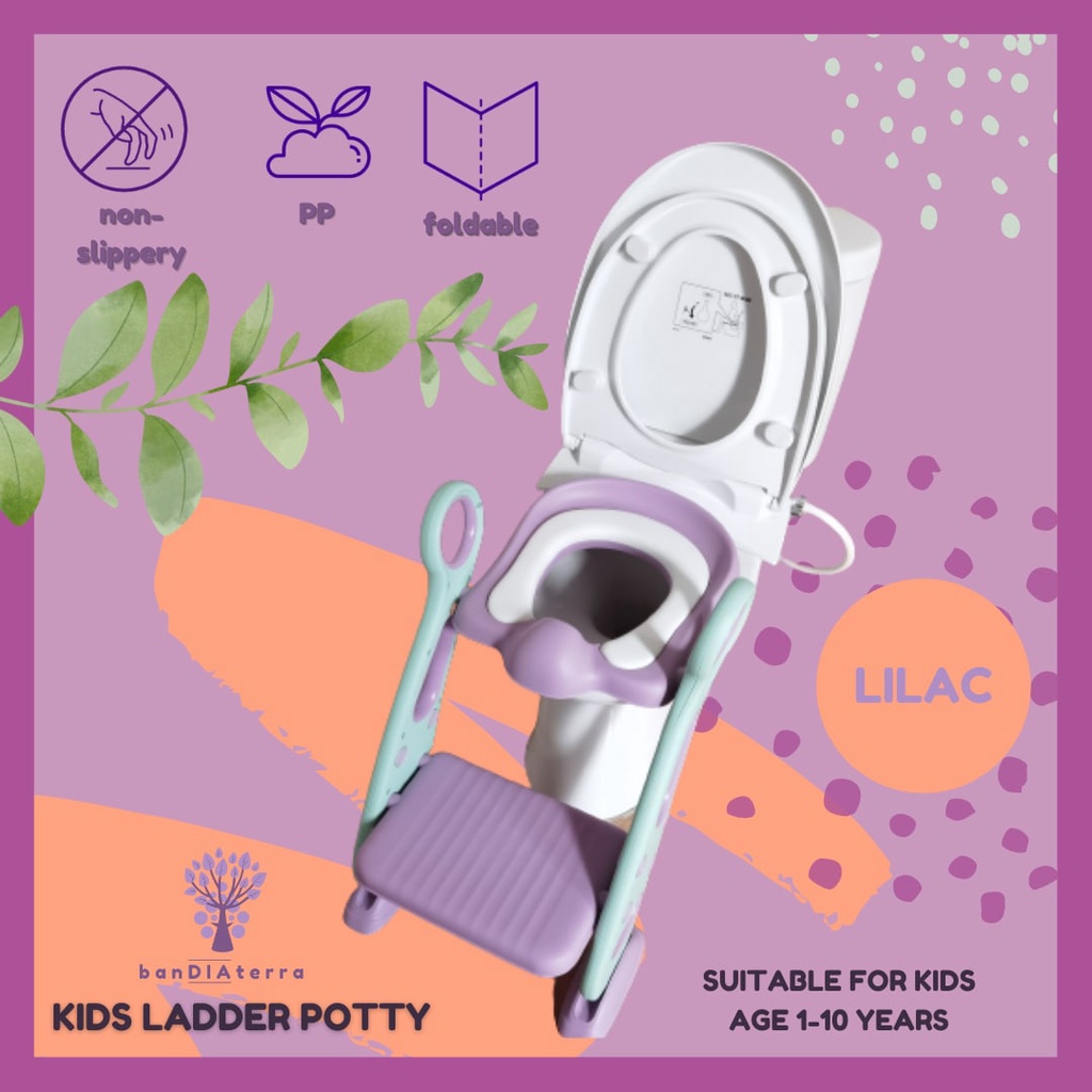 Bandiaterra Ladder Potty/Baby Toilet Seat with Ladder/Potty Training ...