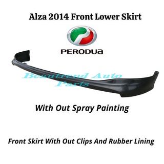 Perodua Alza Front Bumper Lower Skirt Lips Rear Bumper Lower Skirt Lips ...