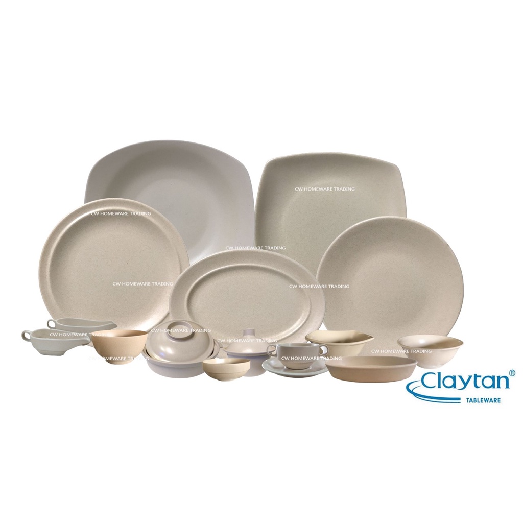 Claytan SE Stoneware Set Pinggan Mangkuk | Tableware loose piece ...