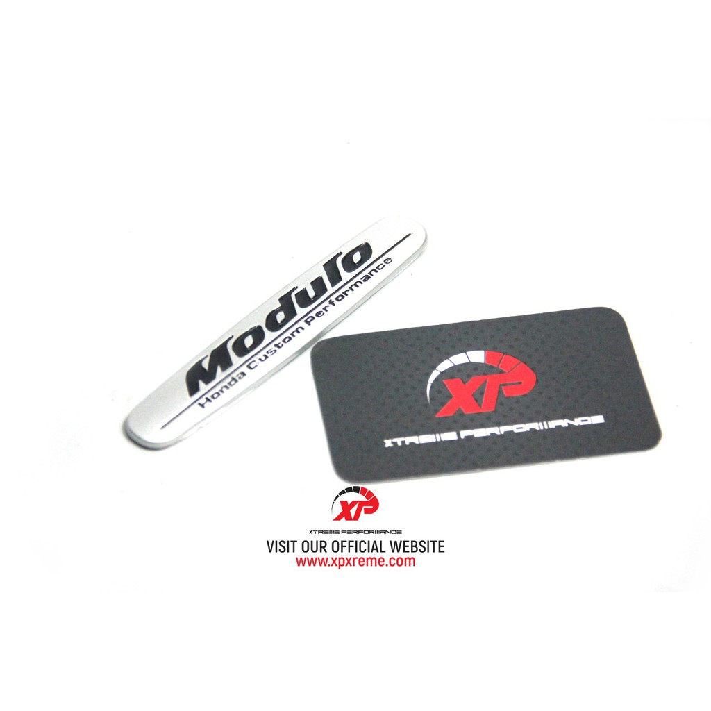 EMBLEM LOGO MODULO HONDA BLACK/SILVER | Shopee Malaysia