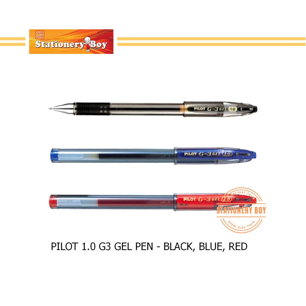 PILOT G3 Gel Pen / Pen Dakwat Gel - Medium 1.0mm | Shopee Malaysia