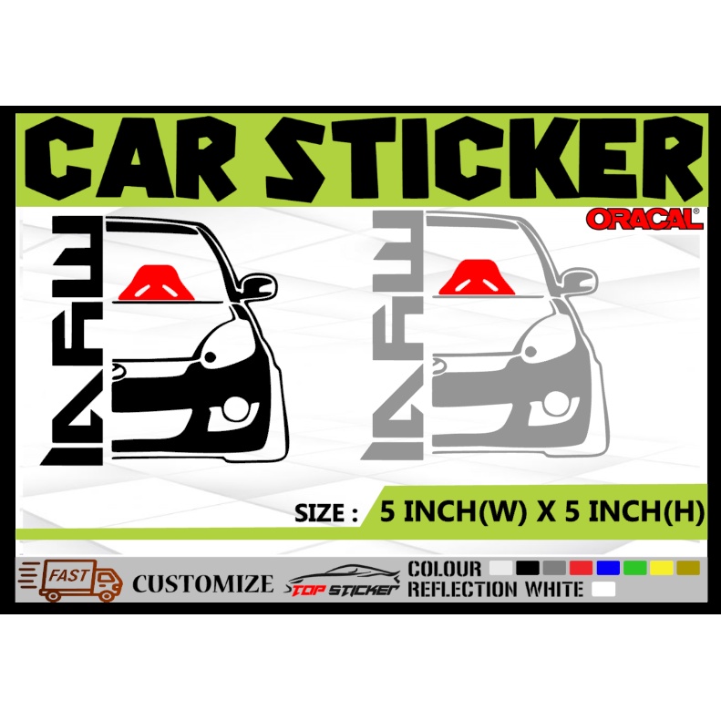 PERODUA MYVI 1ST GENERATION CAR STICKER KERETA STICKERS | Shopee Malaysia