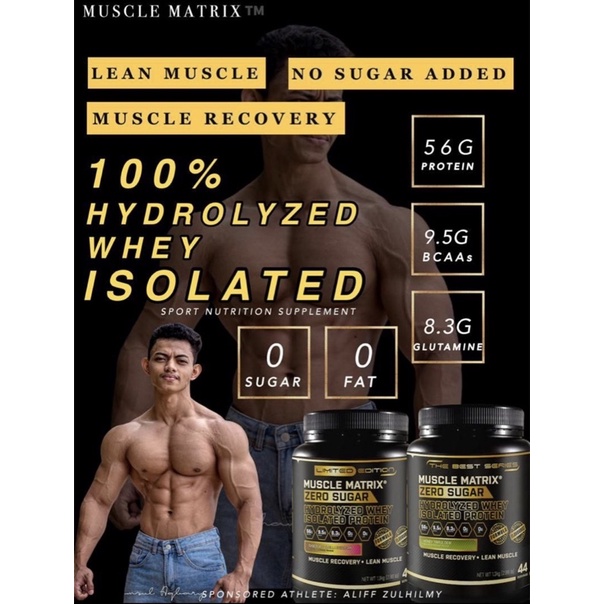 【100% original】Muscle Matrix Zero Sugar Hydrolyzed Whey Isolated ...
