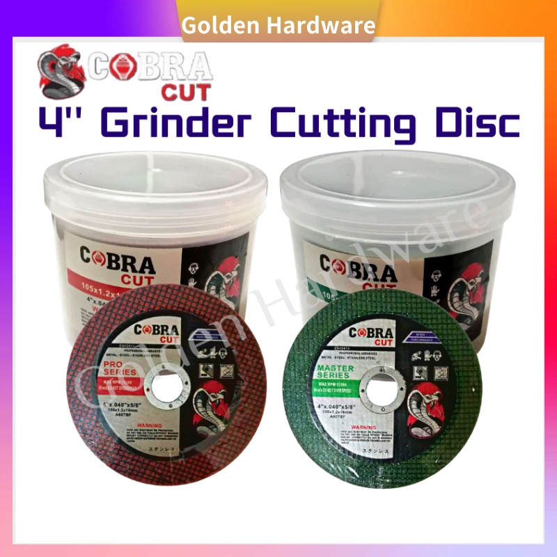 COBRA CUT 4 Inch Grinder Cutting Disc (Master Series & Pro Series) / 4 ...