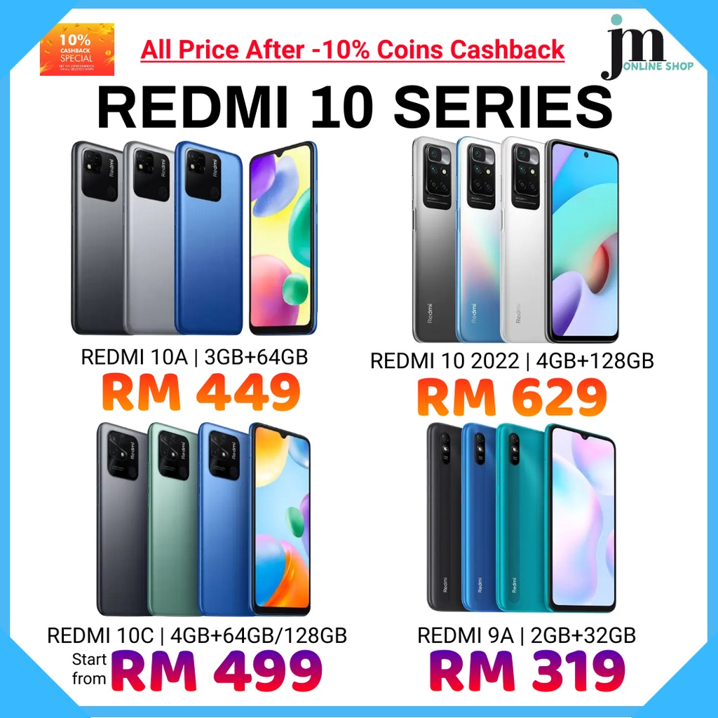 REDMI 10A | REDMI 10C | REDMI 10 | REDMI 9A | REDMI 9C 100% ORIGINAL ...