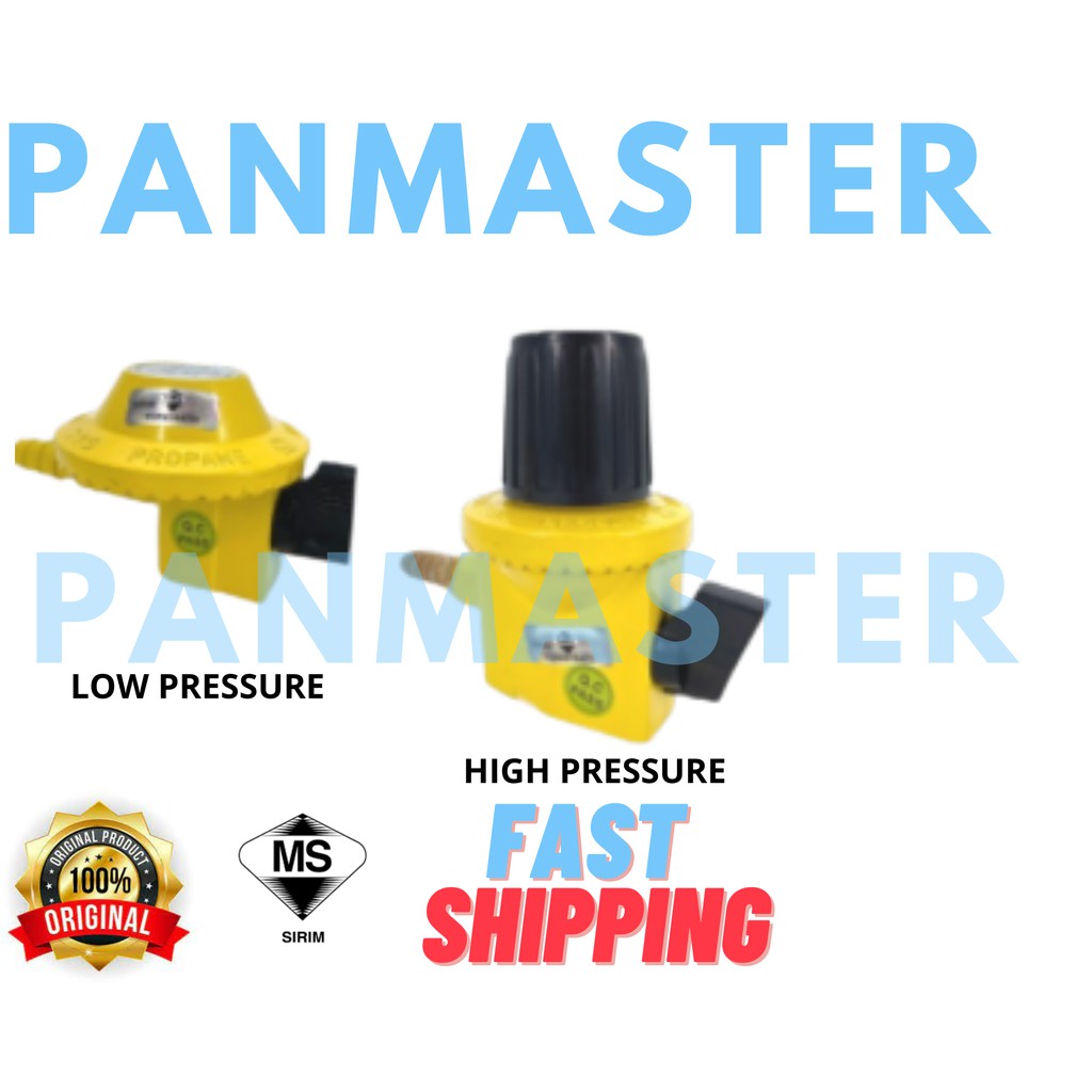 PANMASTER GAS REGULATOR & GAS REGULATOR COMPLETE SET (LOW PRESSURE ...
