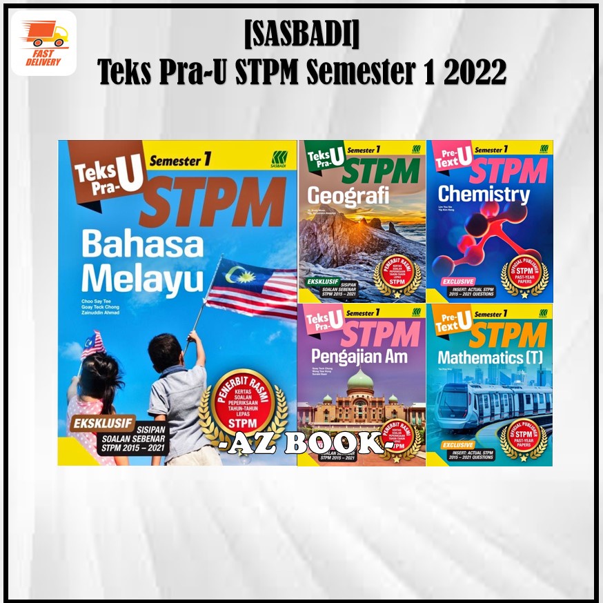 [AZ] SASBADI: Teks Pra-U STPM Semester 1 Edisi 2022 | Shopee Malaysia