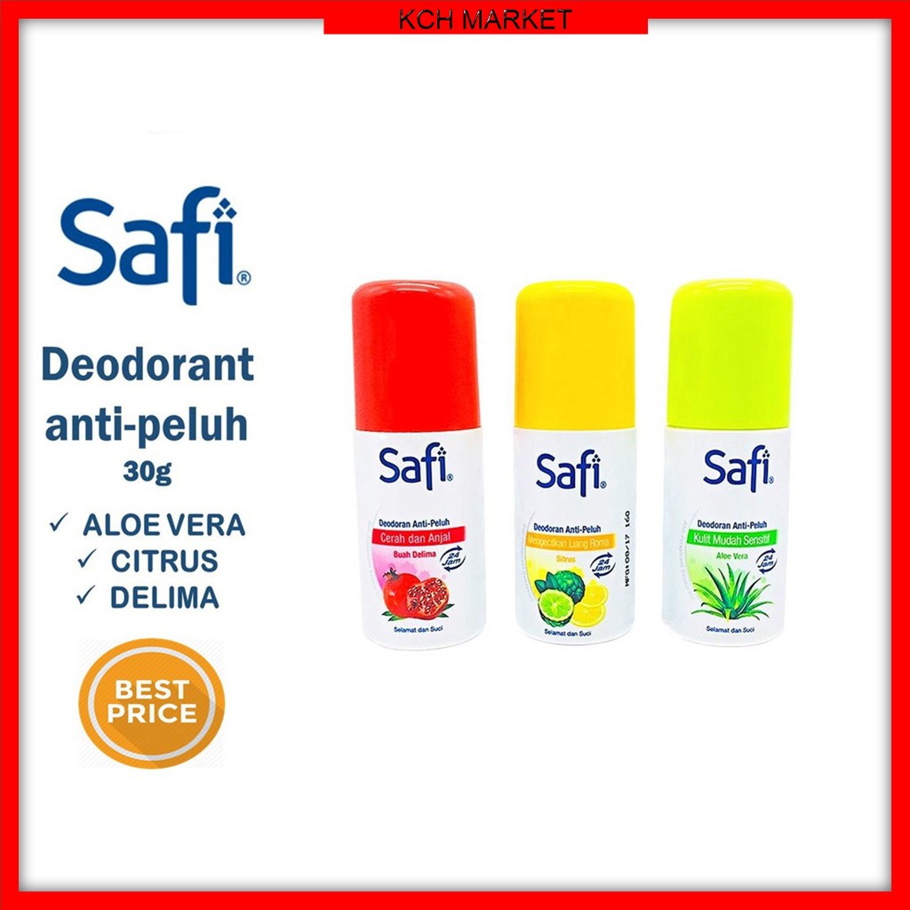 🔥Ready stock🔥Safi Deodorant Anti-Peluh 30Ml | Shopee Malaysia