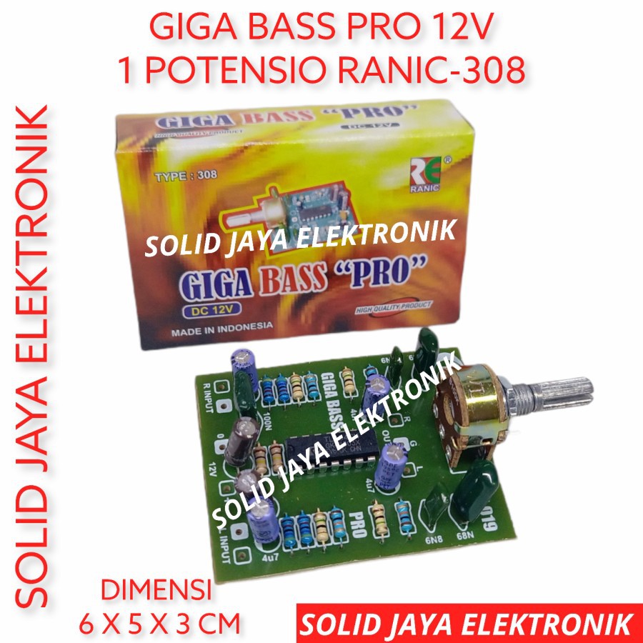 Gigabass PRO GIGA BASS KIT 12V PENDORONG BASS LOW 12 VOLT V RANIC 208 ...