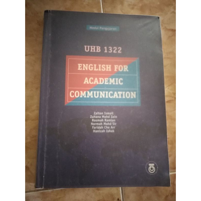 MODUL PENGAJARAN ENGLISH FOR ACADEMIC COMMUNICATION(UHB 1322) | Shopee Malaysia