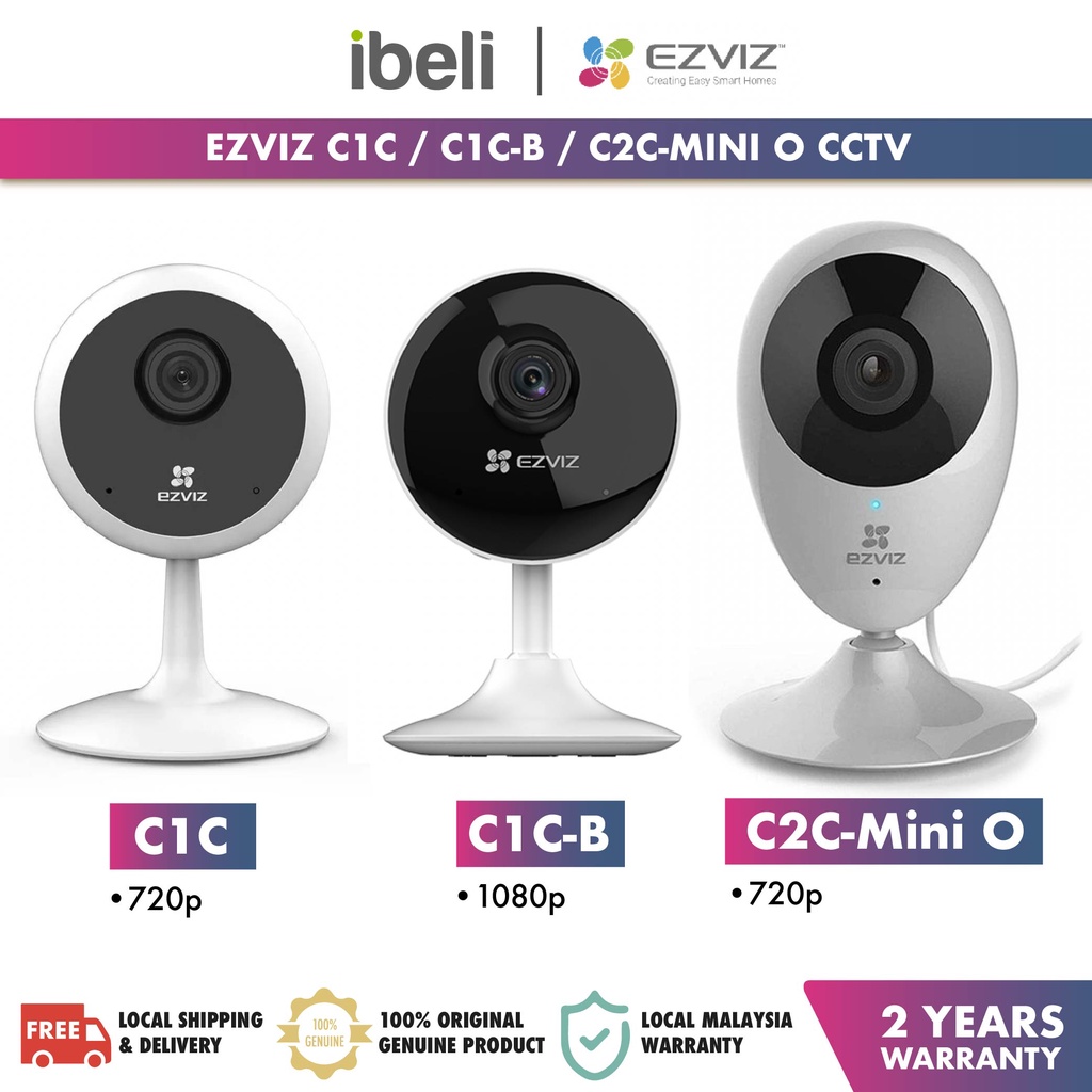 Ezviz C1C / C1C-B / C2C 1080P 720P Indoor CCTV Wireless WiFi Security ...