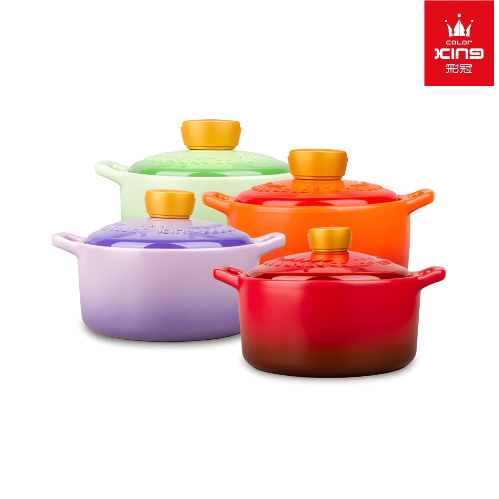 Color King - 100% Ceramic Non-Toxic LUXE Casserole Stock Pot (3600ML ...