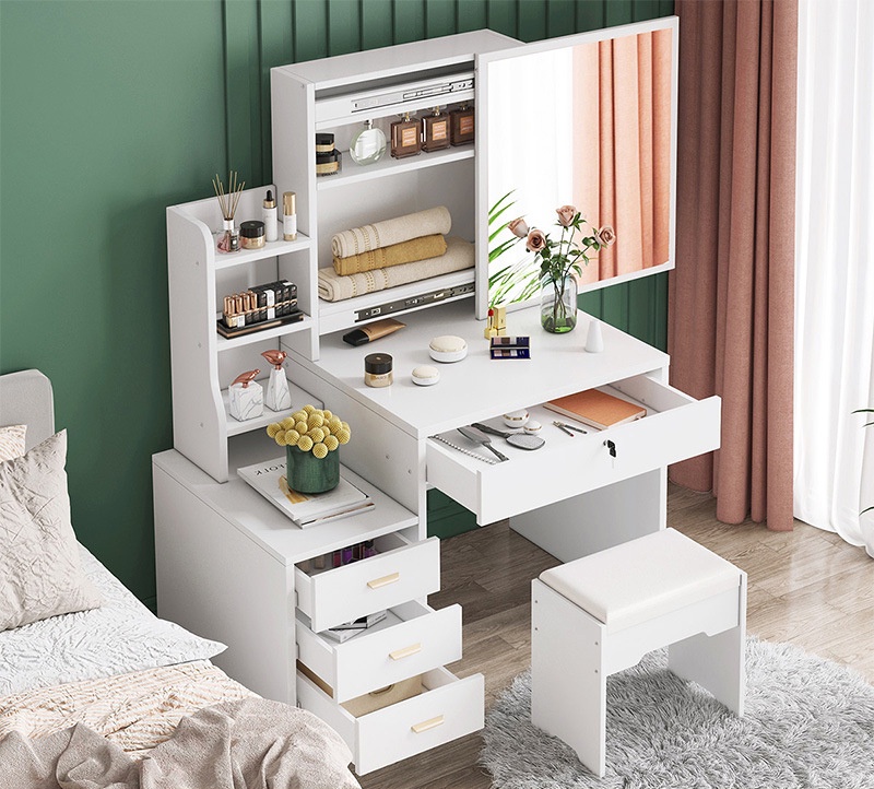 FB SZT0018 Quality Modern Vanity Bedroom Makeup Table Storage Cabinet ...