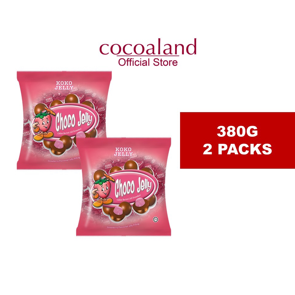 Choco Jelly Chocolate Ball Strawberry (380g x 2 Packs) | Shopee Malaysia