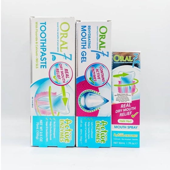 Oral7 Spray 50ml/ Mouth Gel 50g/Toothpaste 105gm | Shopee Malaysia