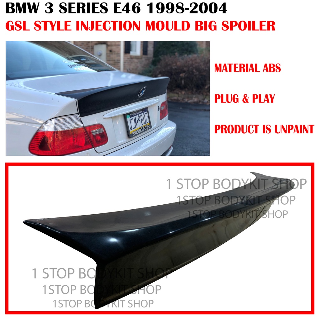 BMW 3 Series E46 (1997 - 2006) ABS Plastic CSL Rear Back Bonnet Bonet ...