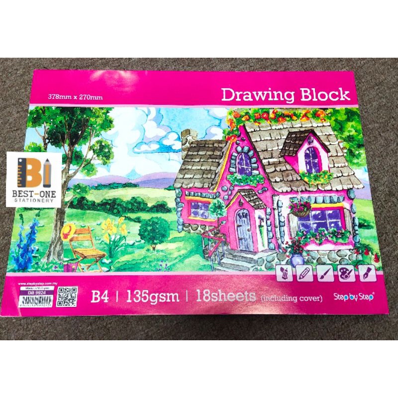 B4 Size Drawing Block 135gsm (18 sheets including cover) | Shopee Malaysia