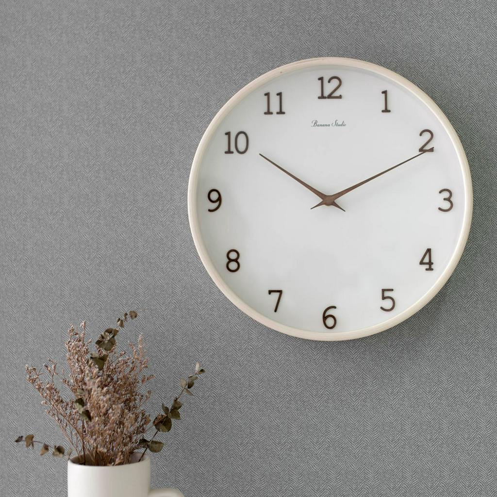 Bananastudio Modern Korea wall clock Vanila collection silent handmade ...