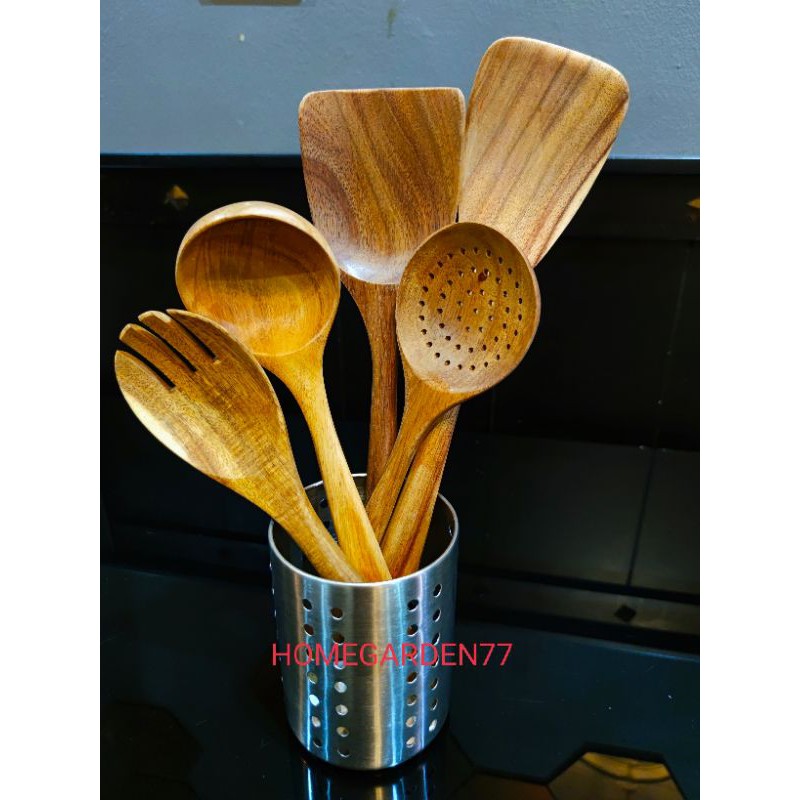 Senduk Kayu Jati Organik (READY STOCK) | Shopee Malaysia