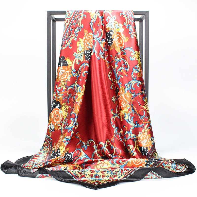 Malay Headscarf Silk Scarf New 90cm Square Scarf Hot Sale | Shopee Malaysia
