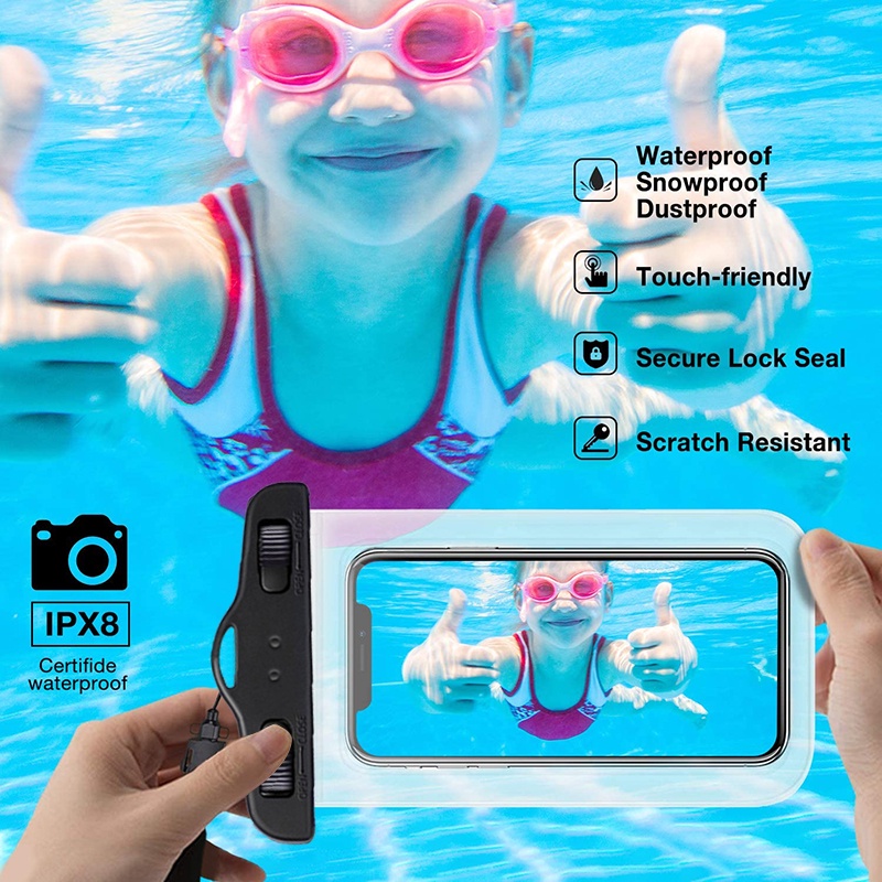 Universal Phone Waterproof Bag Phone Pouch Drift Swimming Bag ...