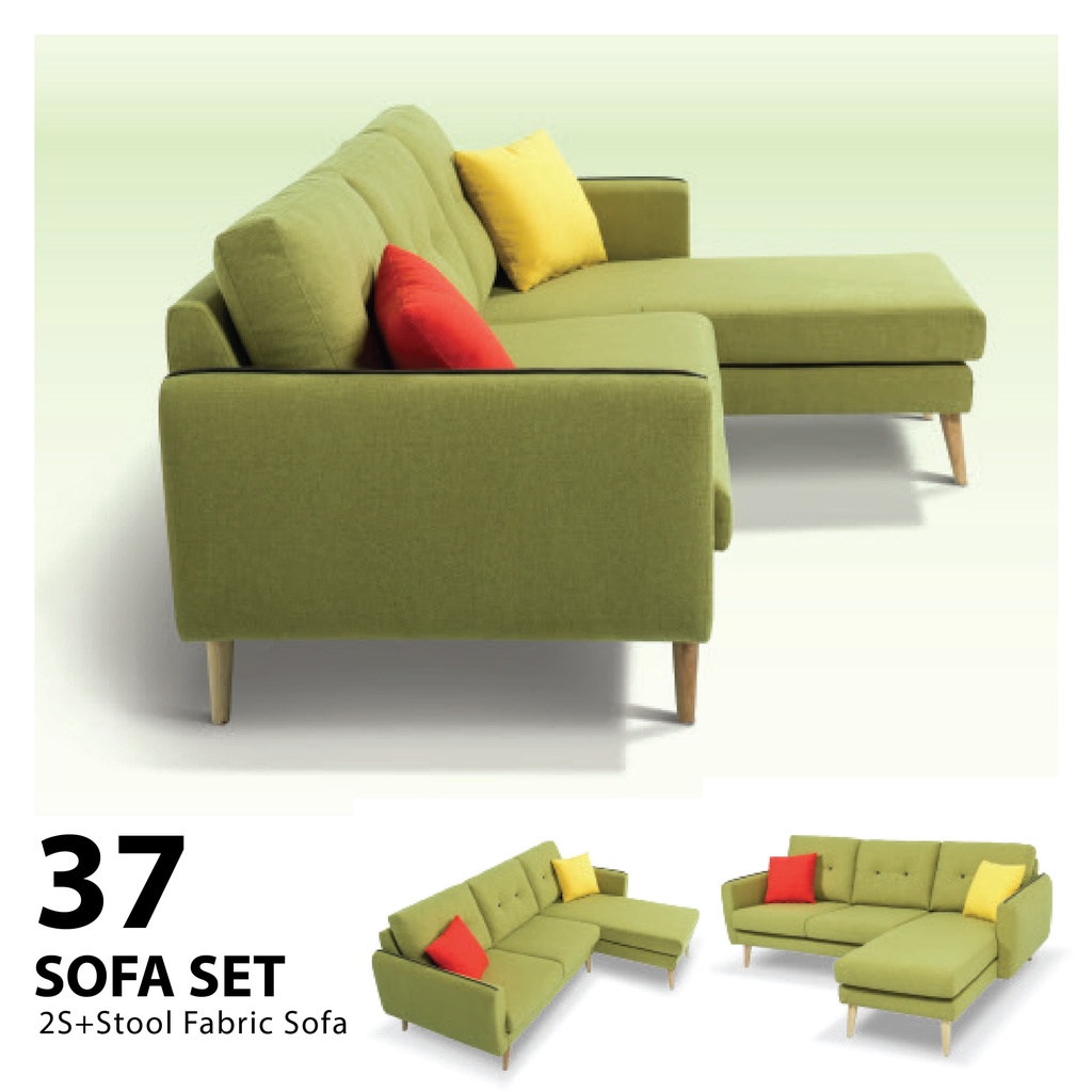 SET SOFA L-3 TEMPAT DUDUK/SET TAMU/3S L SHAPE FABRIC SOFA/LIVING ROOM ...