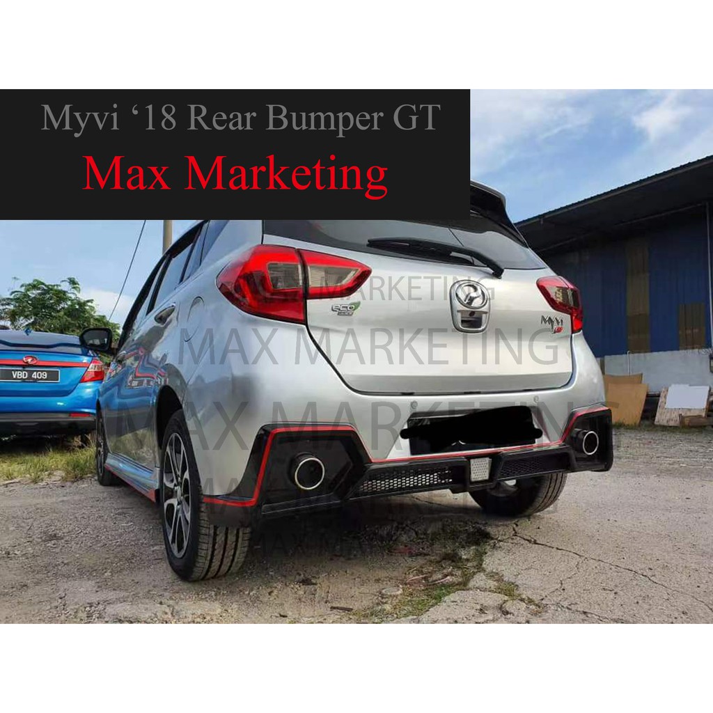 PERODUA MYVI 18' REAR BUMPER GT(FIBER) | Shopee Malaysia