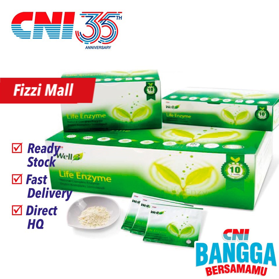 CNI Life Enzyme 30 x 4g - Enzym Complex With MENEP Technology | Shopee ...