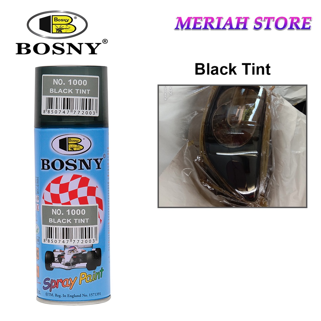 Bosny NO.1000 Black Tint Smoke Windows Glass Lamps House Car Care Spray ...
