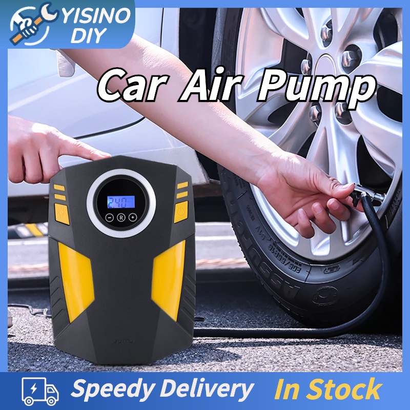12V Car Air Pump Portable Car Electric Tyre Pump Tire Inflator Car Tyre ...