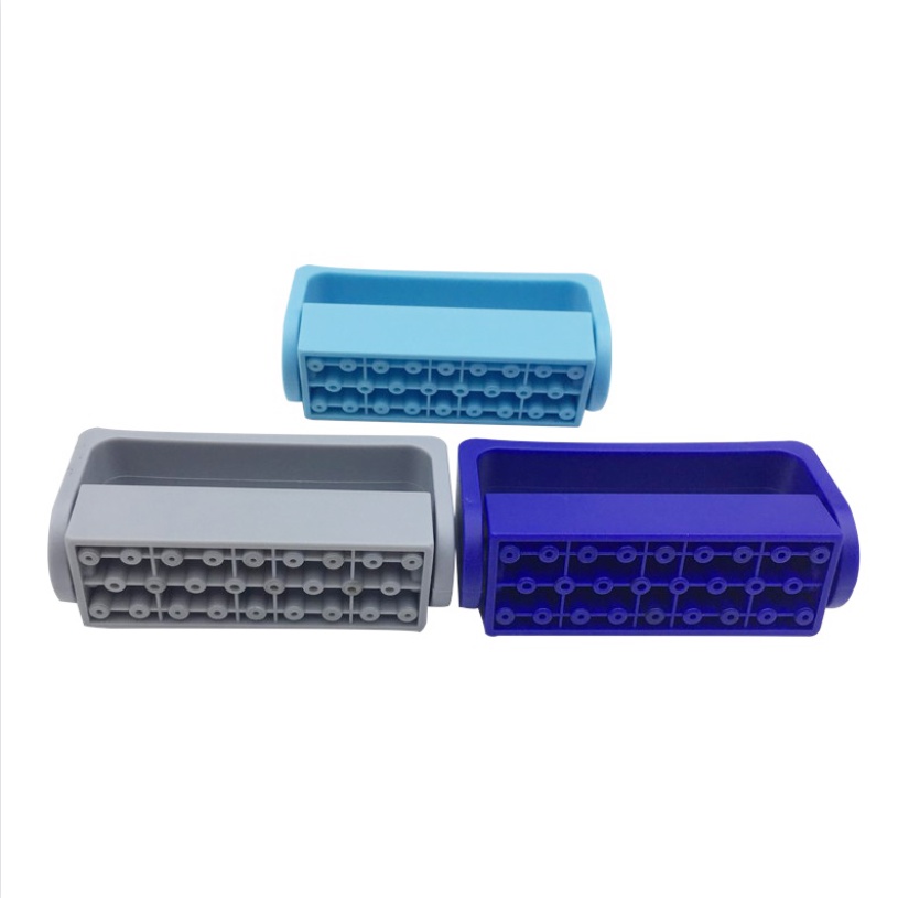 26 Holes Dental Bur Holder Dental Burs Box Autoclave Sterilizer Case ...