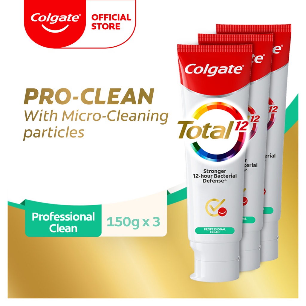 [Bundle of 3] Colgate Total Deep Clean Toothpaste (150g) | Shopee Malaysia