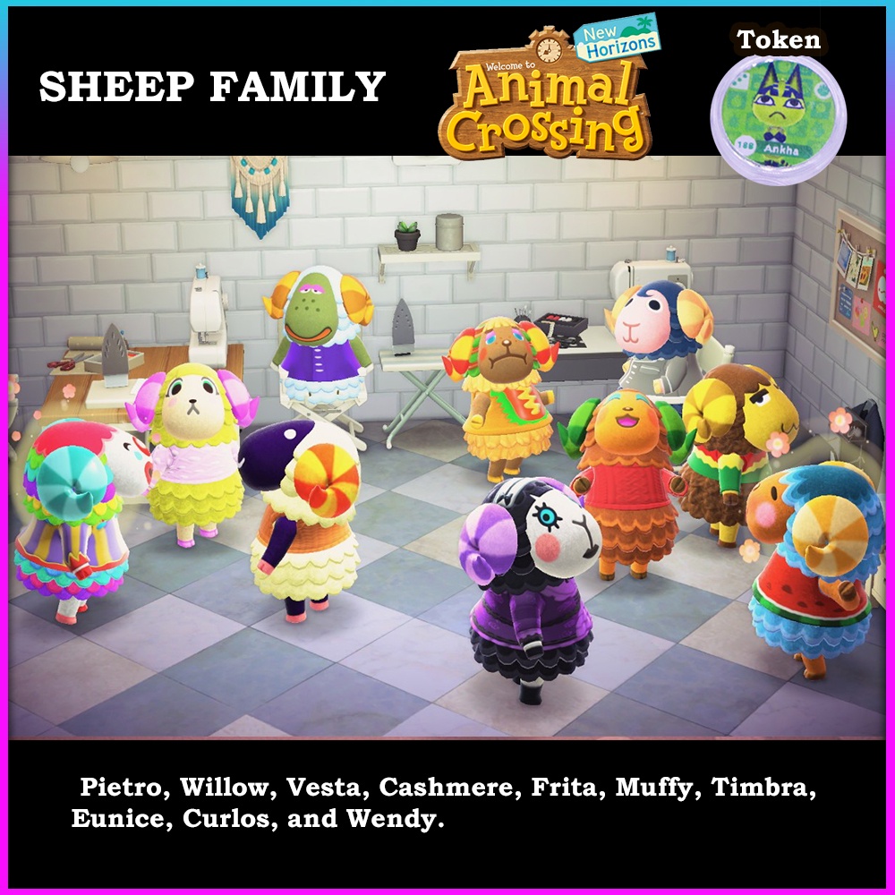 🔥 Ready Stock 🔥 🐻 Animal Crossing Amiibo Tokens Pietro, Willow, Vesta ...
