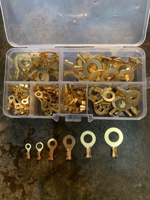 🌟150pcs🌟body earth wire wayar clip set box round ring clip wayar ground ...