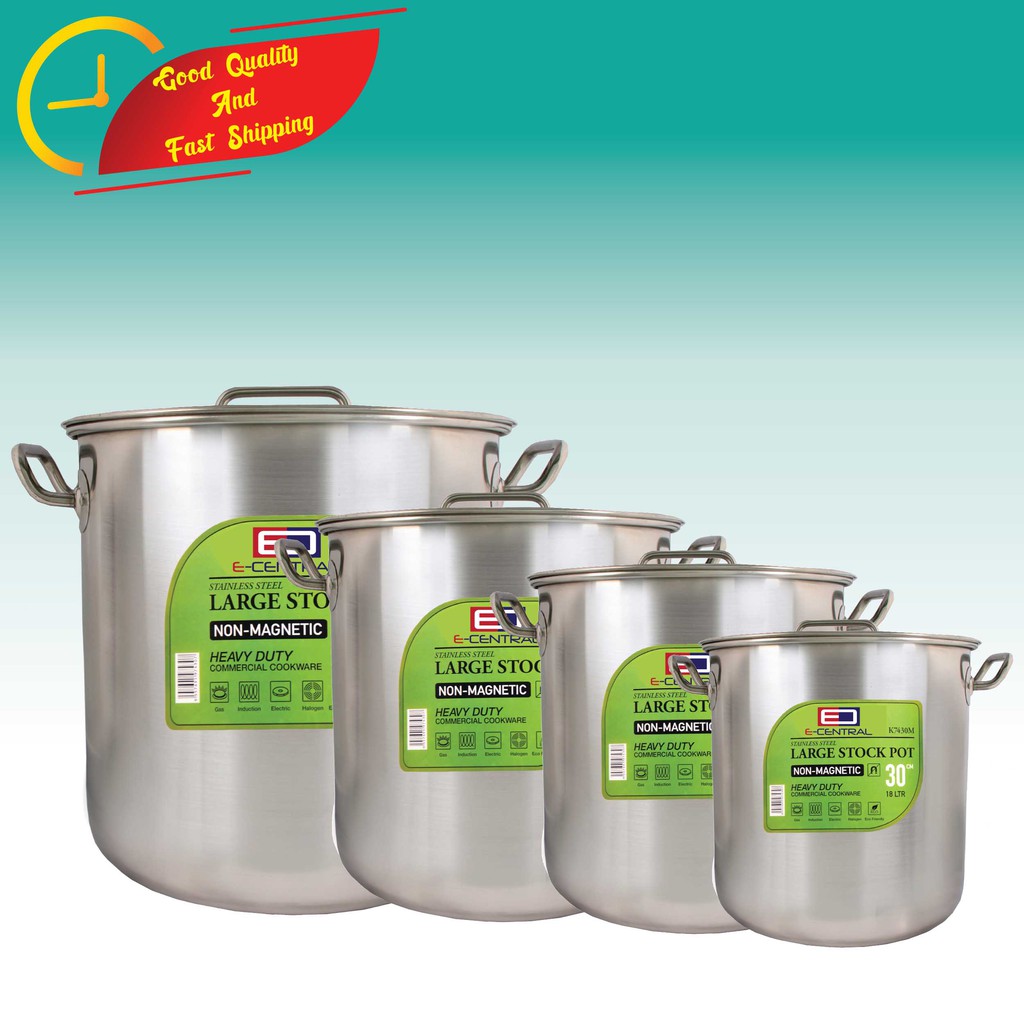 MAS Stainless Steel Large Stock Pot (60 CM & 169 LITER) / Periuk Besar ...