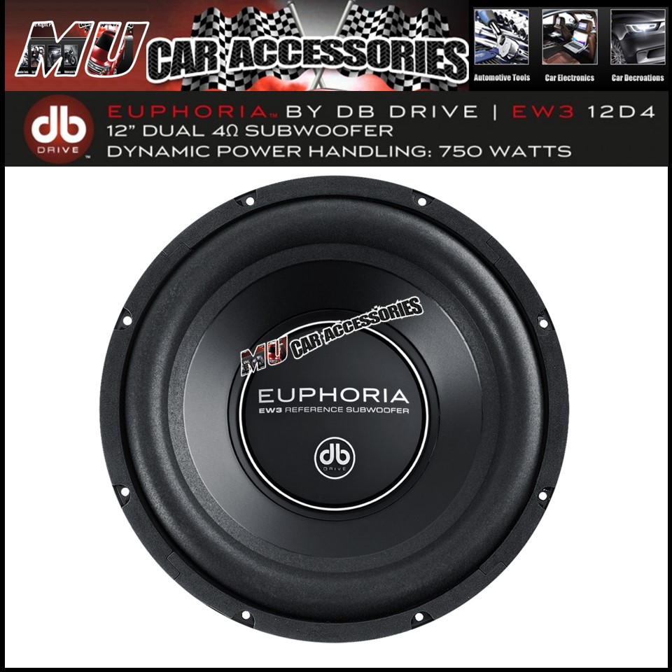 db Drive EW3 12D4 12” Dual 4Ω Subwoofer (750Watts) | Shopee Malaysia