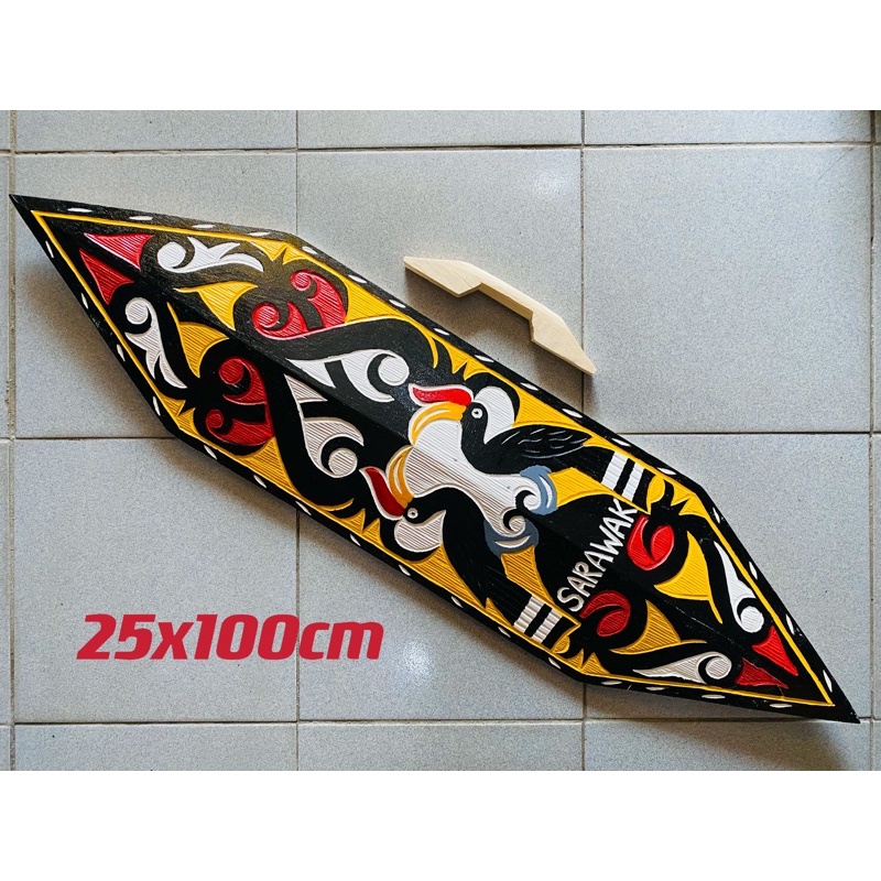 Motif Terabai Iban Size:25 x 100cm / 31 x 125cm (Terabai Warna) Borneo ...