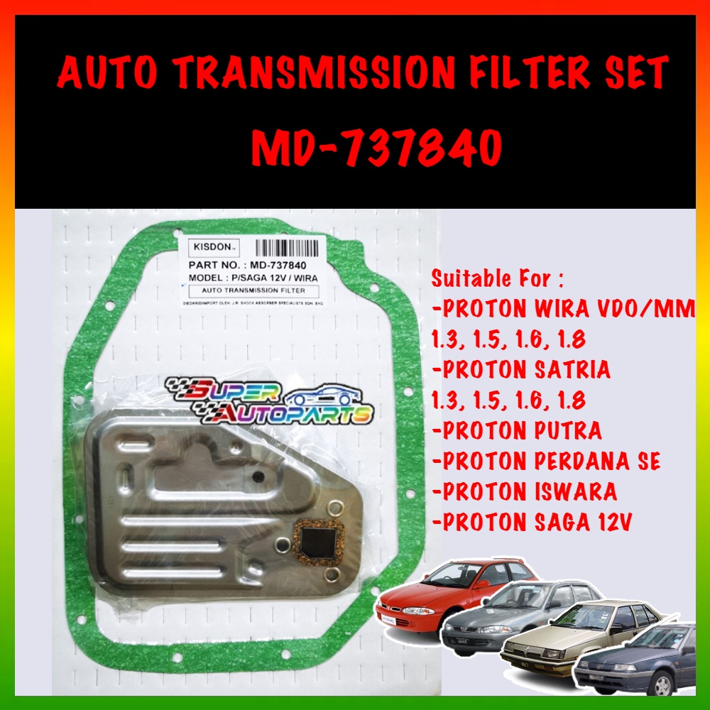KISDON Auto Transmission Filter Set ATF MD737840 PROTON WIRA SATRIA ...